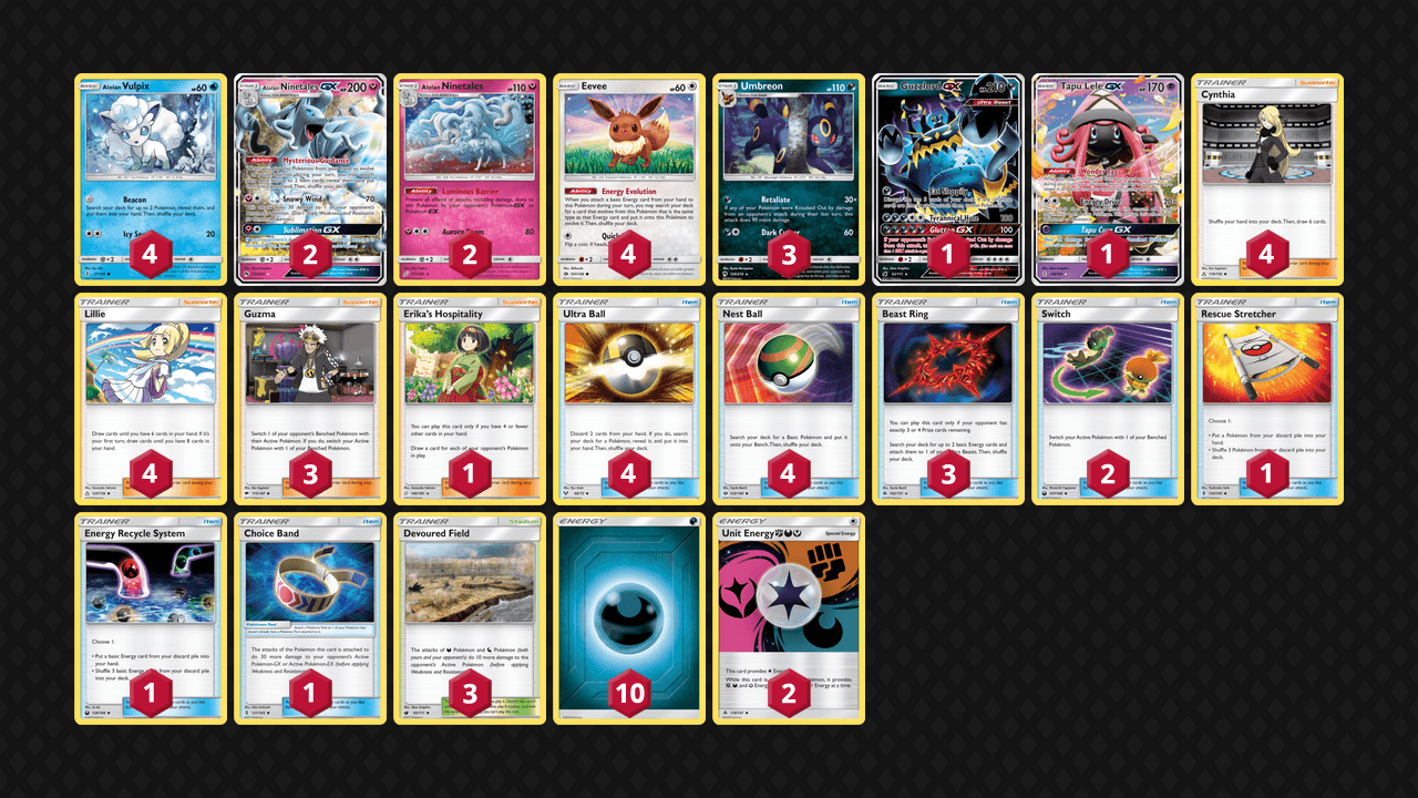 Alolan_Ninetales Umbreon Guzzlord by Kyle Haverland – Limitless